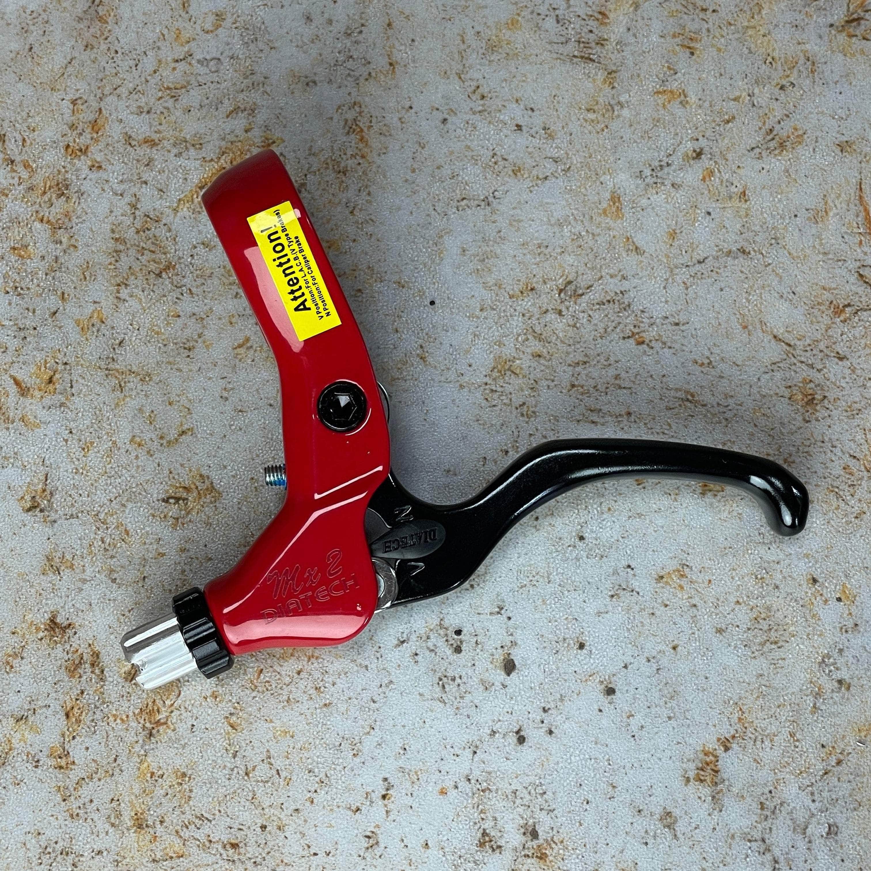 Dia-Compe MX-2 V-Brake BMX Lever Black / Red | Alans BMX