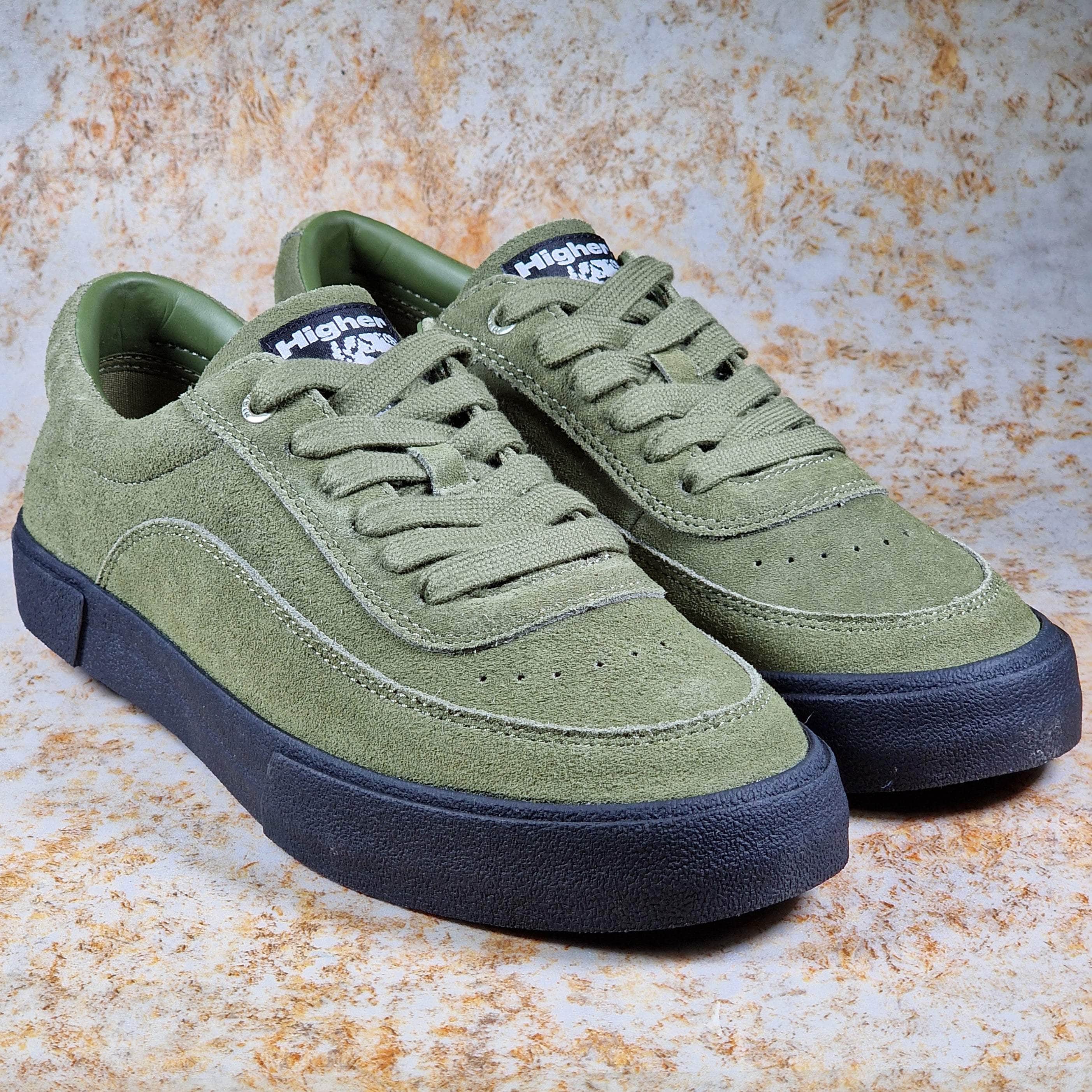 Higher Crypt BMX Shoes Suede Olive | Alans BMX