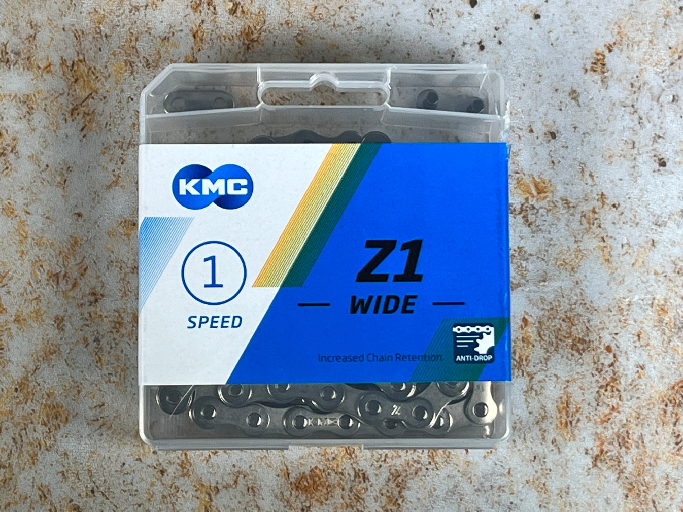 KMC Z1 Wide Single Speed BMX Chain Silver 112 Links | Alans BMX