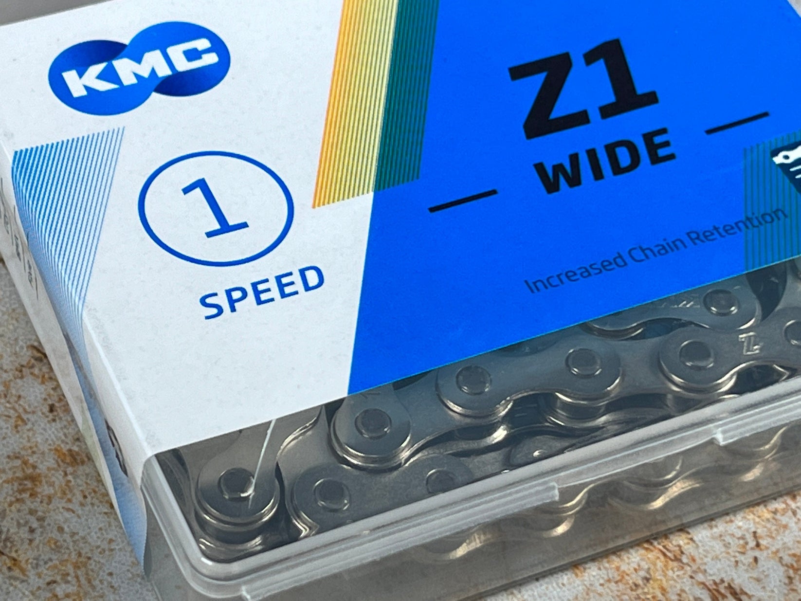 KMC Z1 Wide Single Speed BMX Chain Silver 112 Links | Alans BMX