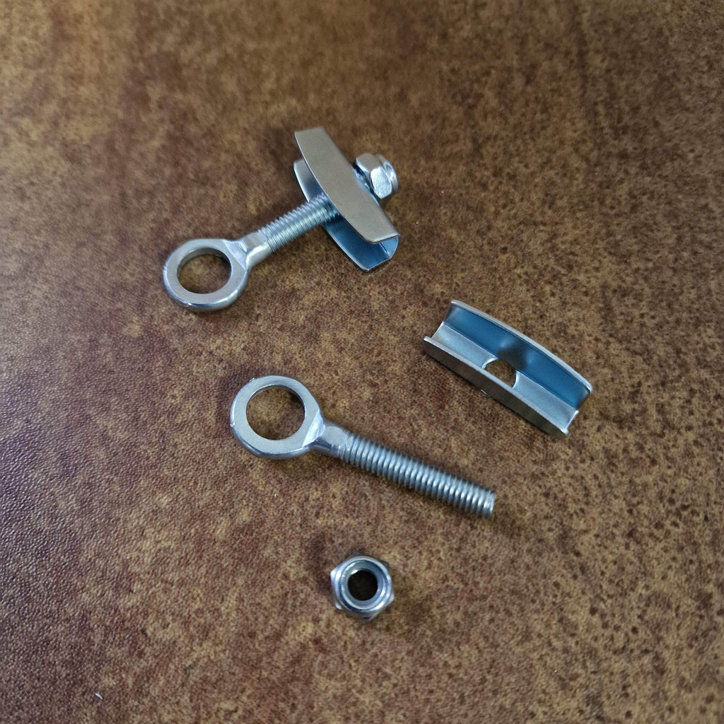 Oxford Old School Chain Tug Tensioner Silver 10mm Pair | Alans BMX