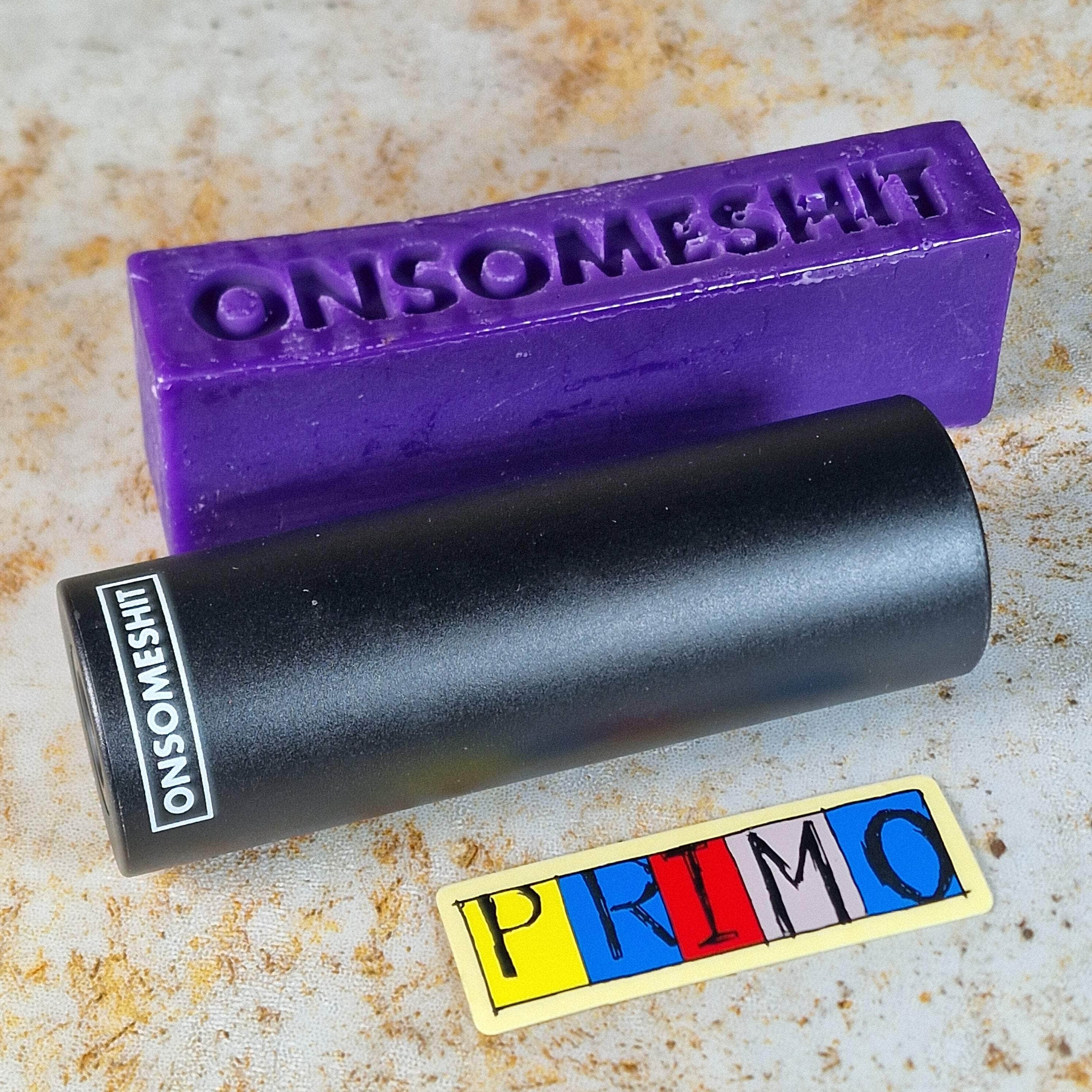 Primo Oss Nylon BMX Axle Peg 4.5" Matt Black with Wax | Alans BMX