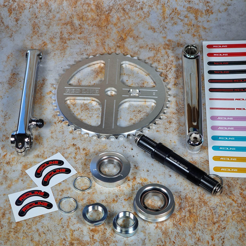 Redline Foundations 401 Single Pinch Flight Cranks Chrome | Alans BMX