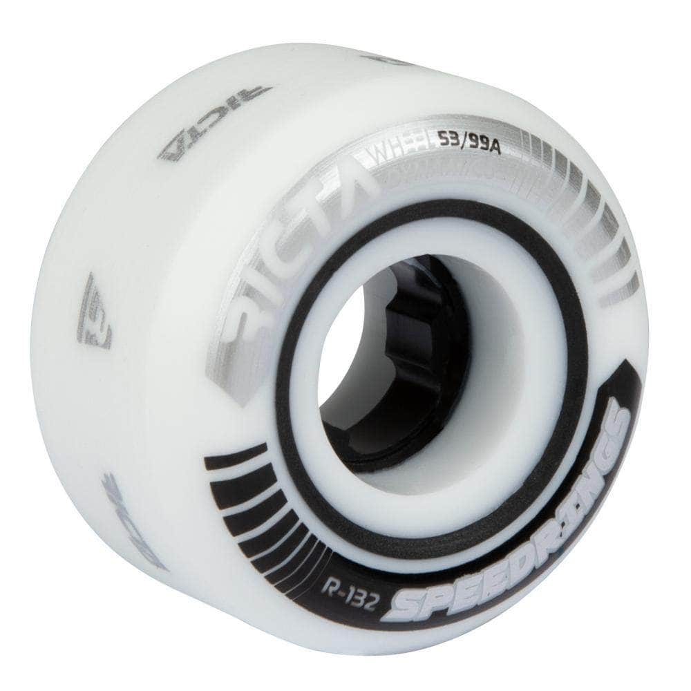 Ricta Speedrings Wide 99a White Skateboard Wheels | Alans BMX