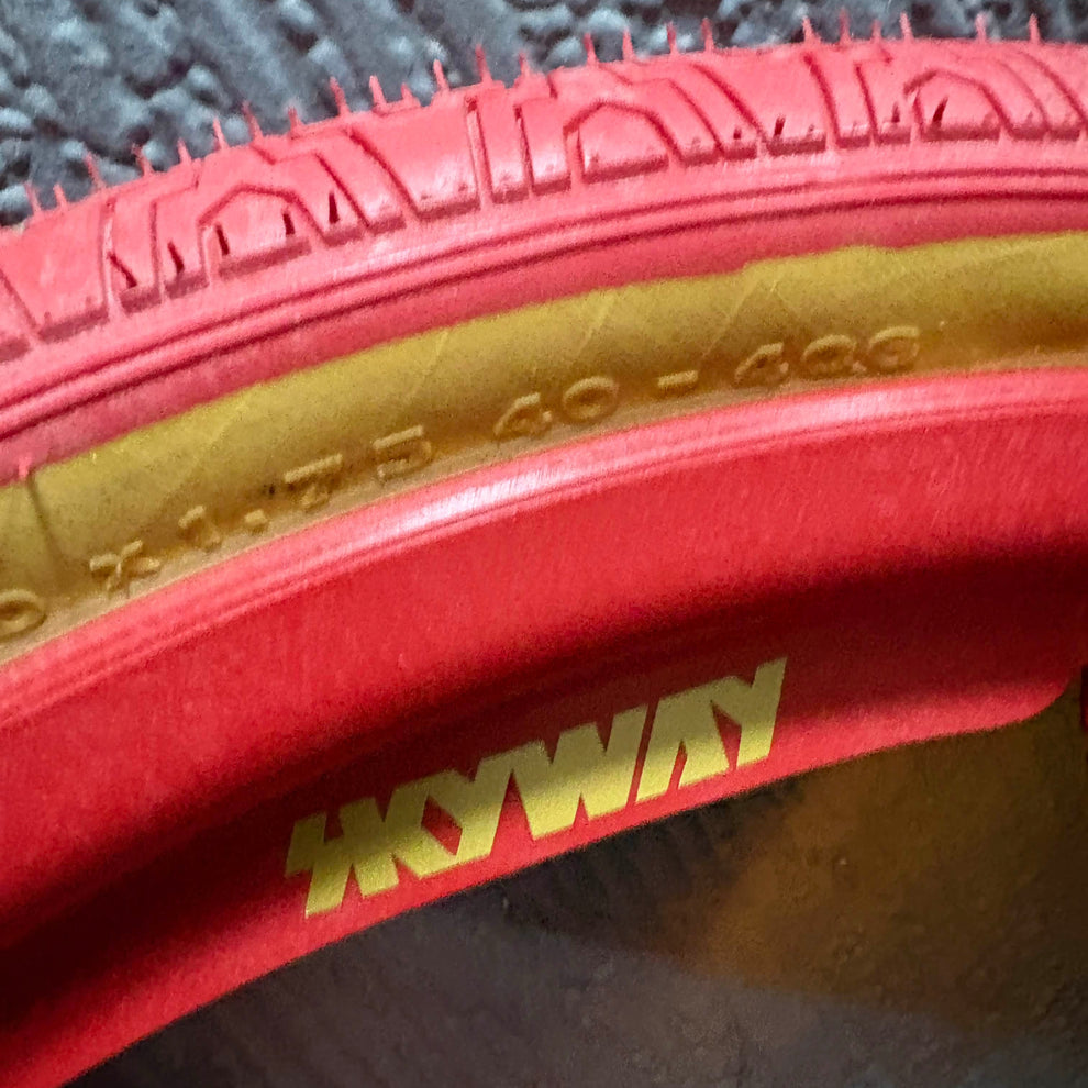 Skyway Gold Alloy Flange 60th Tuff Wheels with Tyres Used | Alans BMX