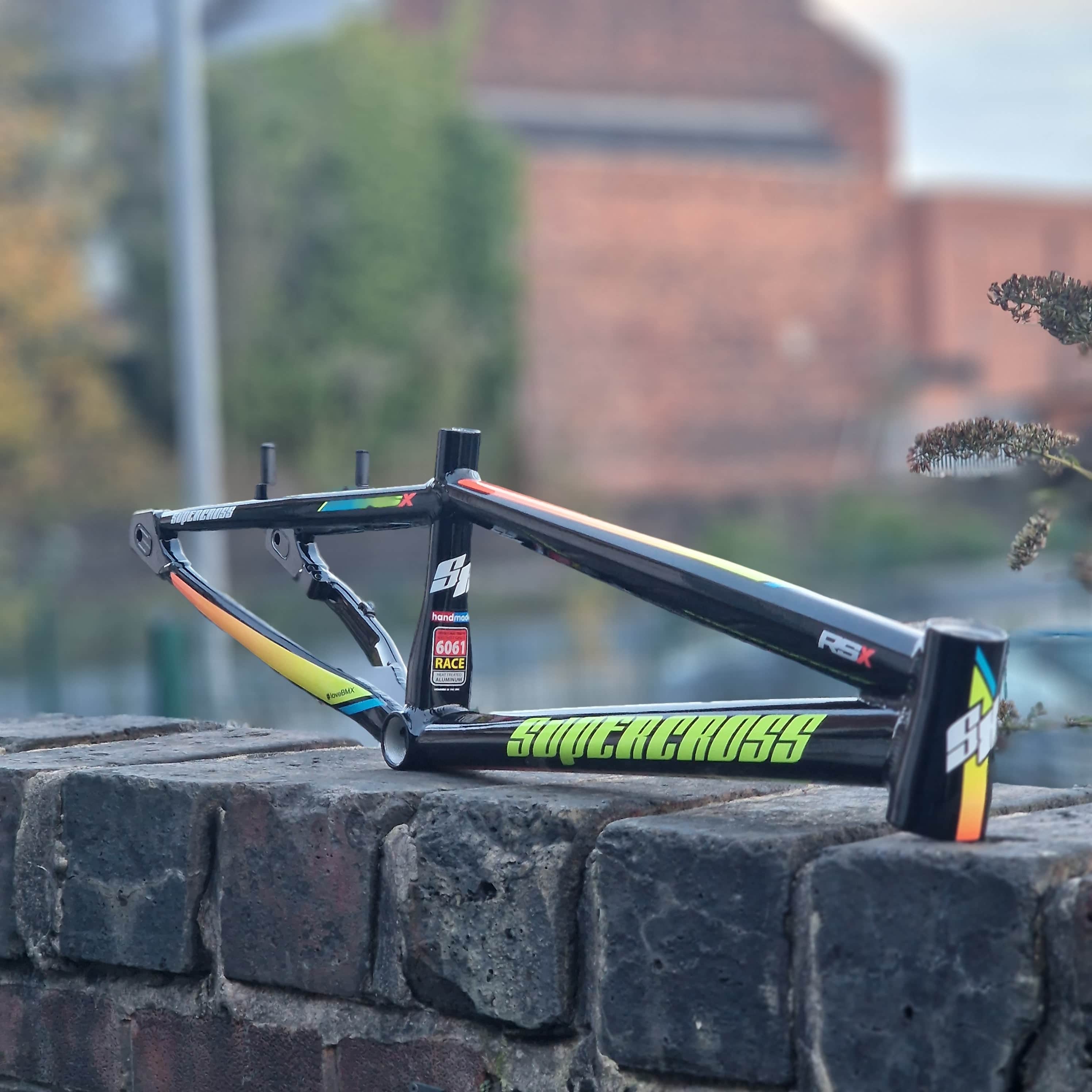 Supercross BMX Vision RSX Aluminium Race Frame Black Chrome | Alans BMX