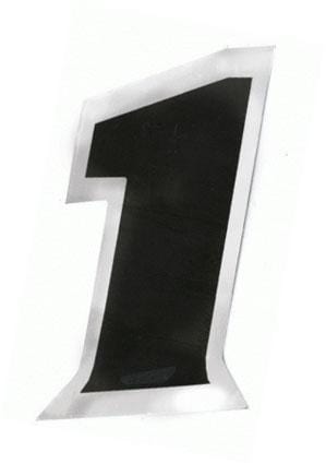 ATI Black/Chrome Race Number | Alans BMX