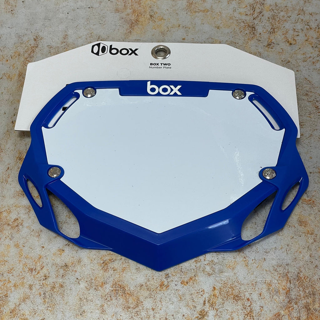 Box Phase 1 Number Plate Small with Number and Name | Alans BMX