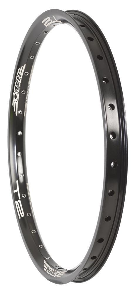 Halo T2 20 Inch Dirt/Race Front Rim Black — Alans BMX