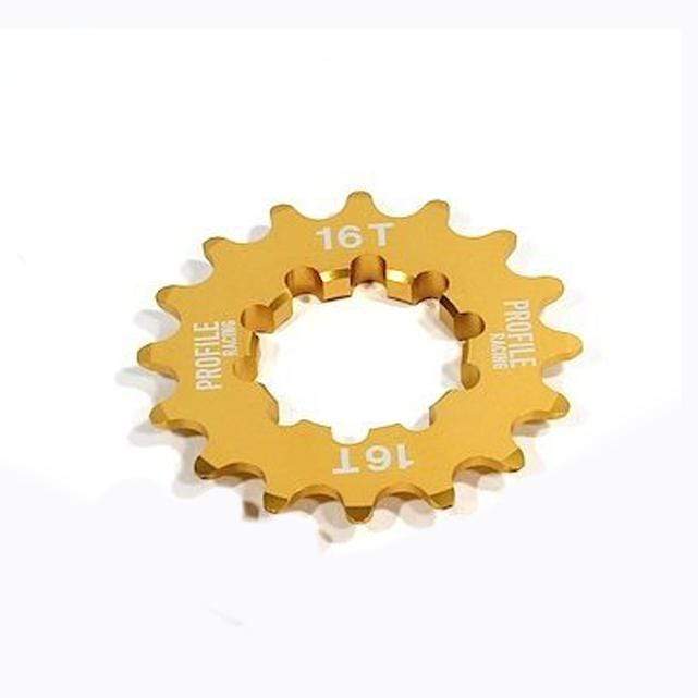 Profile Racing Aluminium BMX Cassette Cog Gold | Alans BMX