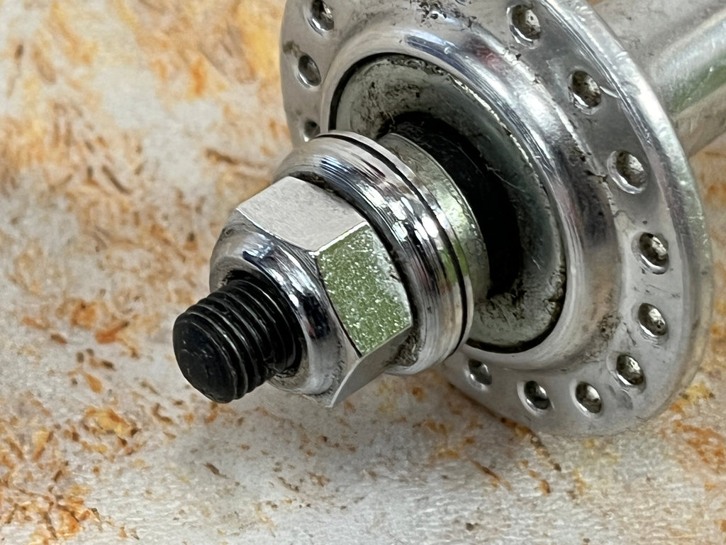 Shimano Looseball Small Flange Hub Track Nuts Silver NOS | Alans BMX