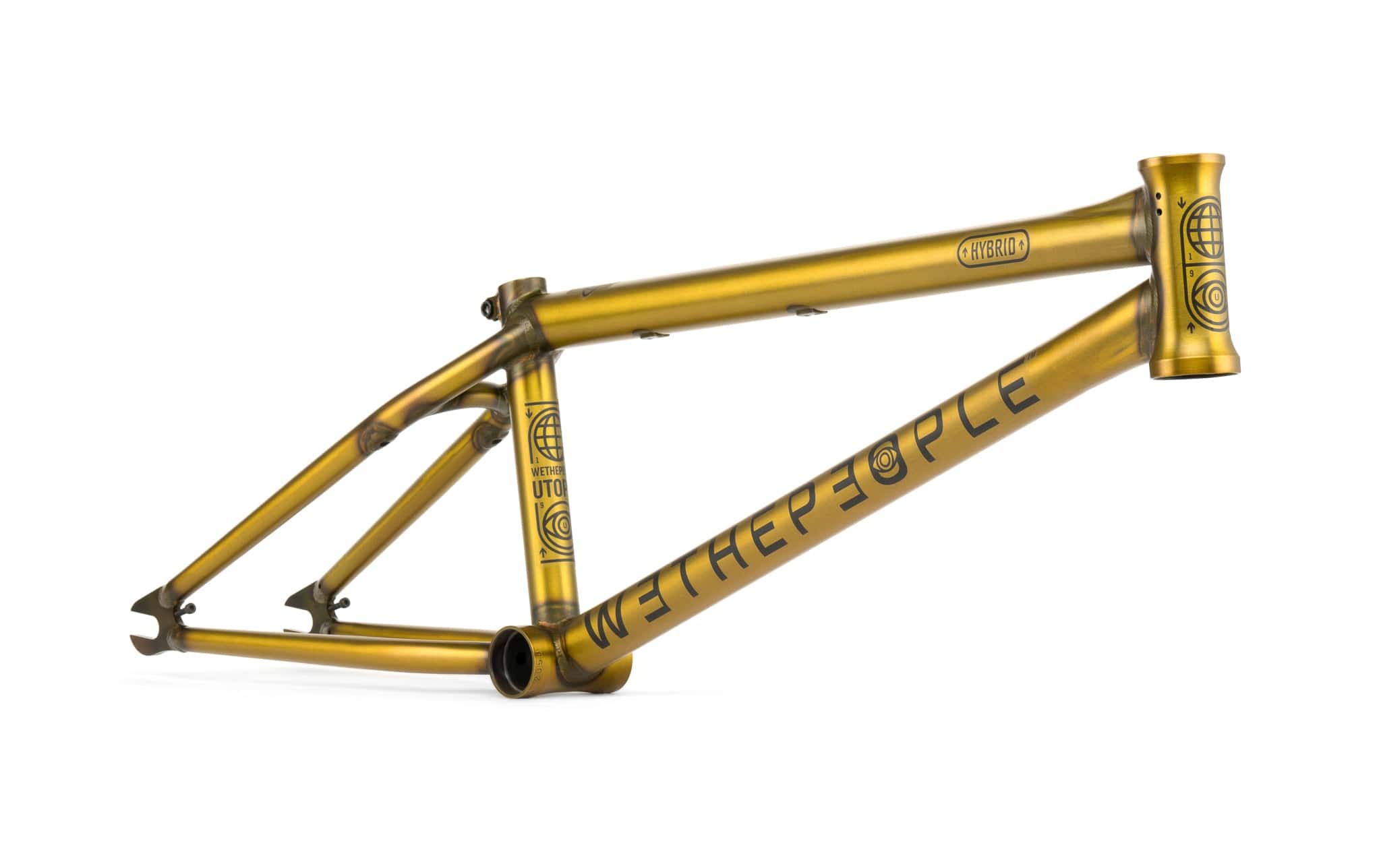 We The People Utopia Hybrid BMX Frame Matt Trans Gold | Alans BMX
