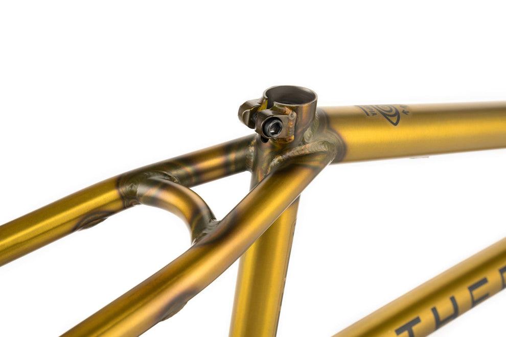 We The People Utopia V1 Hybrid BMX Frame Matt Trans Gold | Alans BMX